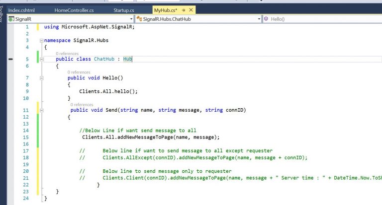 Signalr Real Time Web Communication Between Client And Server Easy C Part 1 Of 2 Haneef