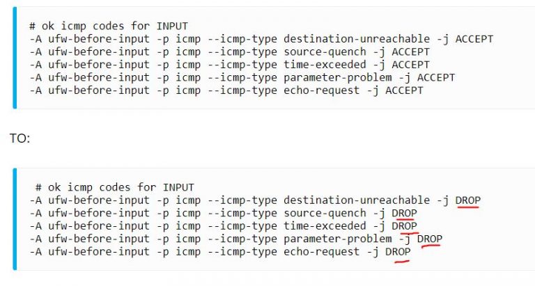 Blocking ICMP ping requests in Ubuntu 20 - Haneef Puttur