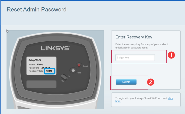 Reset Linksys MX5500 Router Administrator password without factory reset - Haneef Puttur